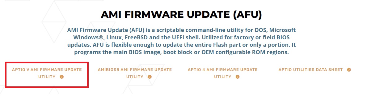 FWA-1012VC/FWA-1112VC/FWA-1212VC BIOS UEFI flash method under the AMI ...
