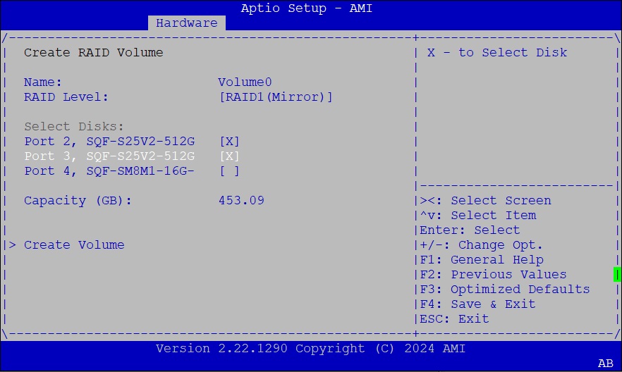 Why FWA-5072 and FWA-6072 can not set two SATA M.2 modules as a RAID device . – Advantech ESG ...